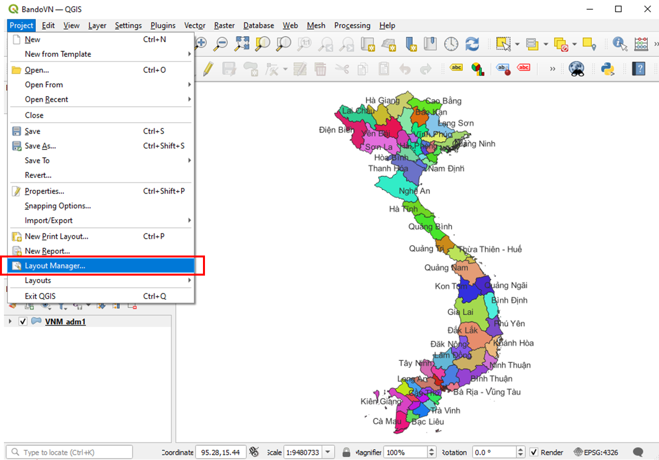 Hướng dẫn Tạo bản đồ các tỉnh của Việt Nam trên phần mềm QGIS – P3 - Viện Vũ trụ và Địa không ...